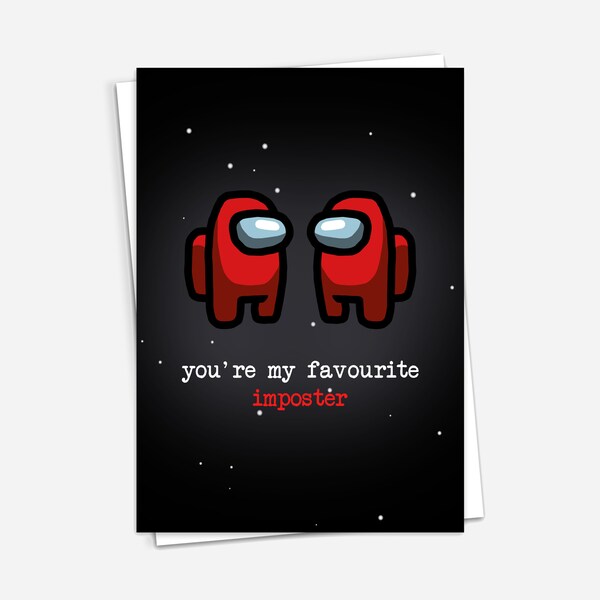 Among Us Valentine Card - Etsy