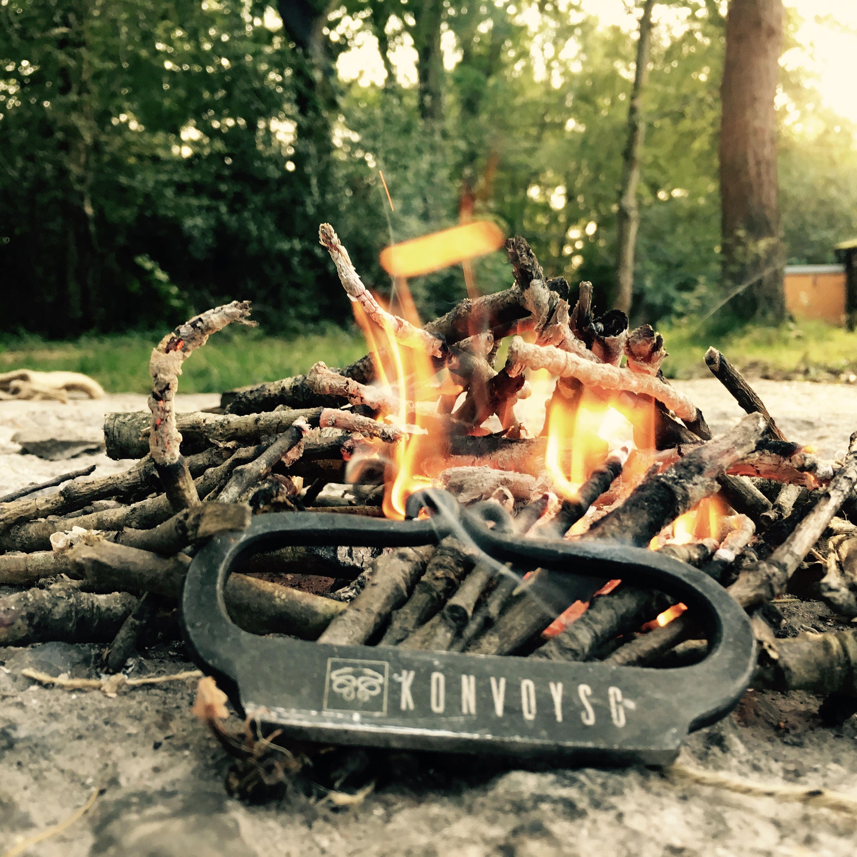 English Flint and Steel Fire Striker Traditional Hand Forged With Char ...