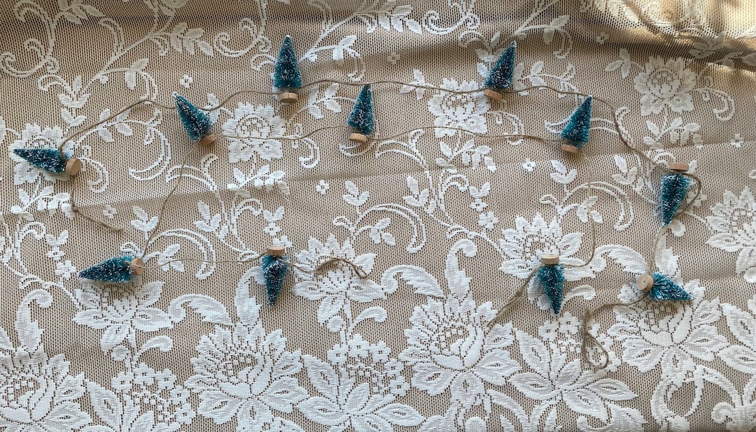 Mini Bottle Brush Garland - Etsy