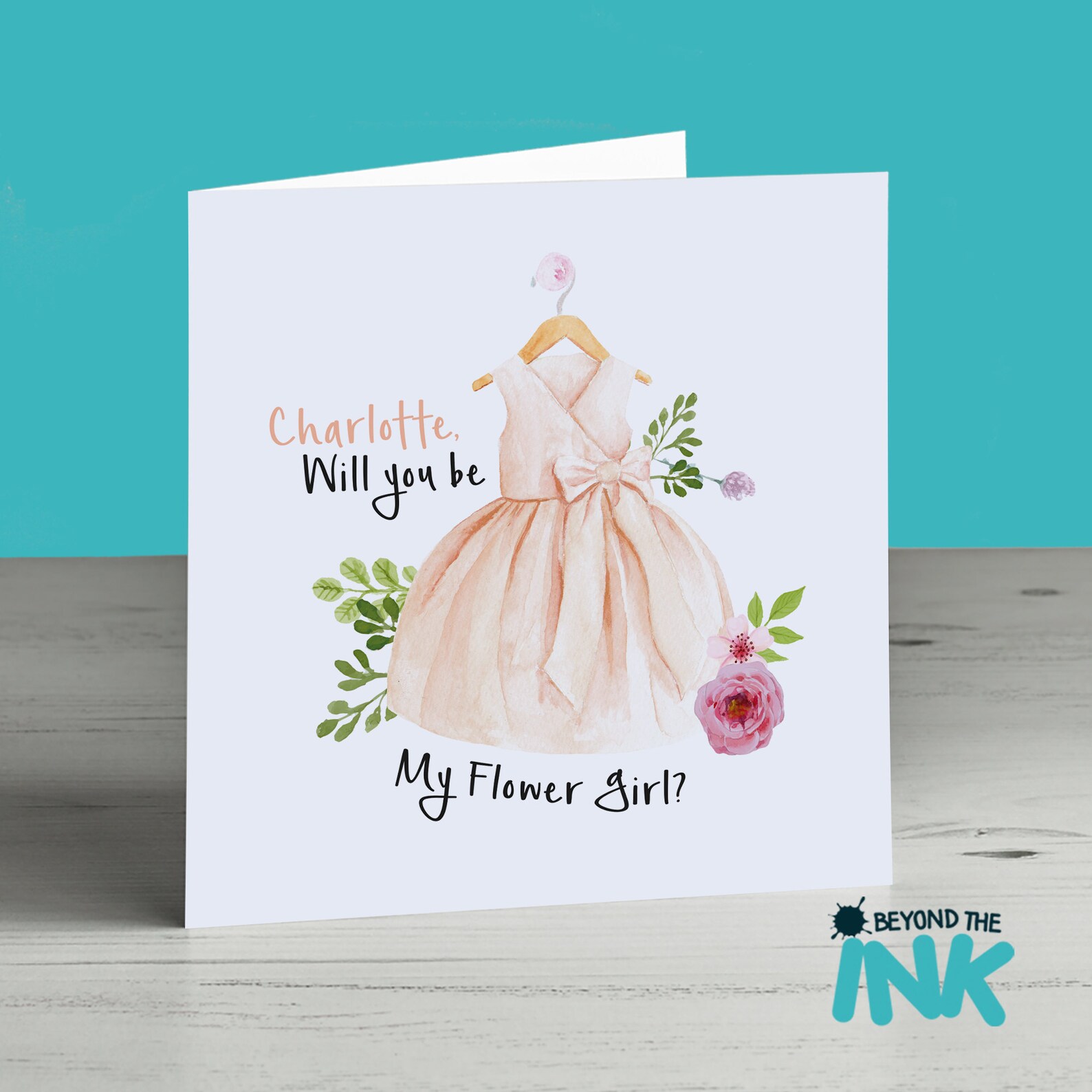 Personalised Flower Girl Card Flower Girl Proposal Will - Etsy
