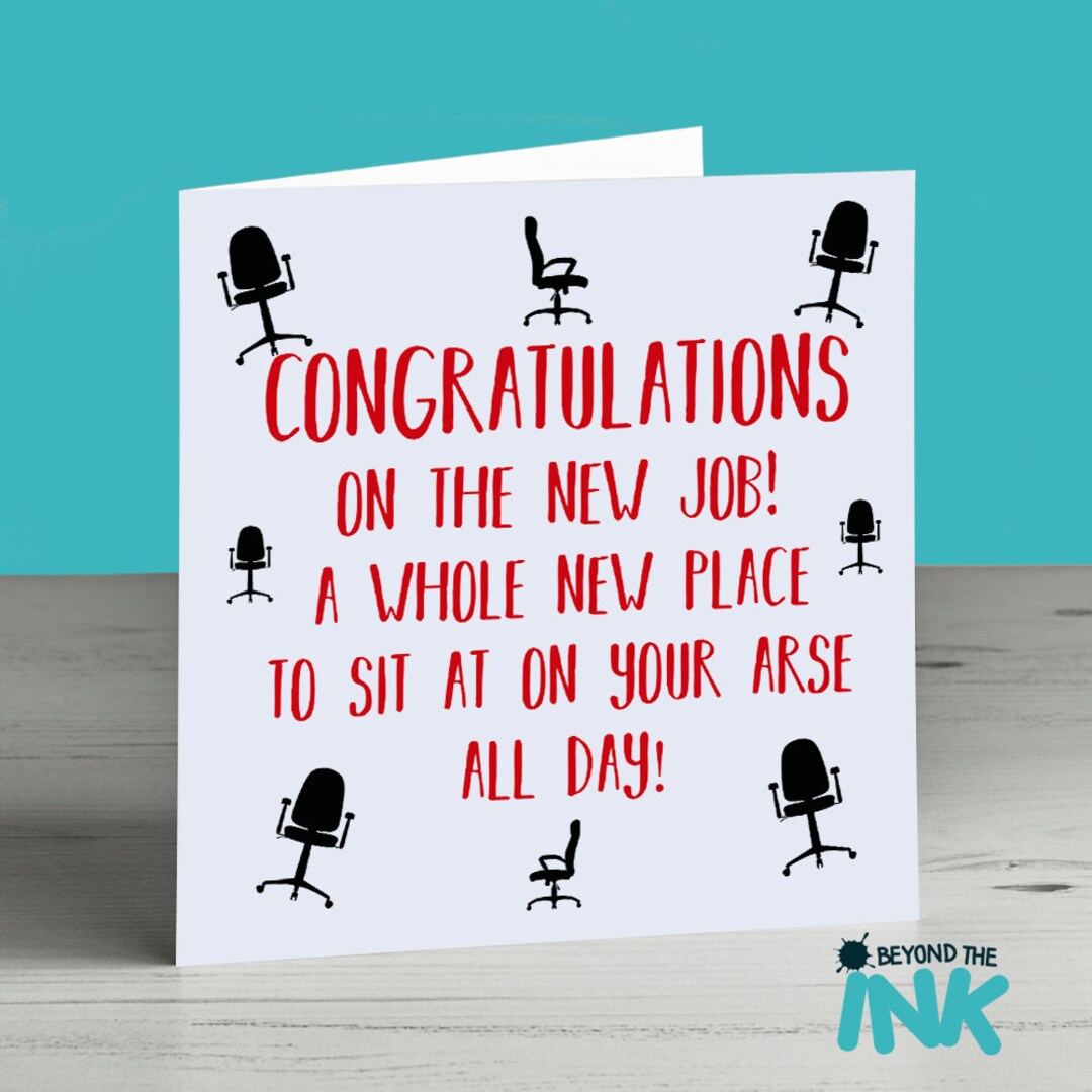 Funny Leaving Card New Job Card Office Worker - Etsy
