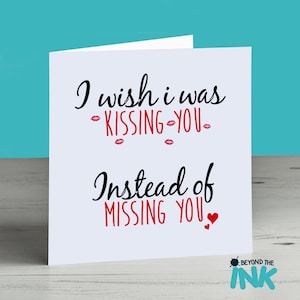 Long Distance Relationship Card Missing You Birthday Card - Etsy