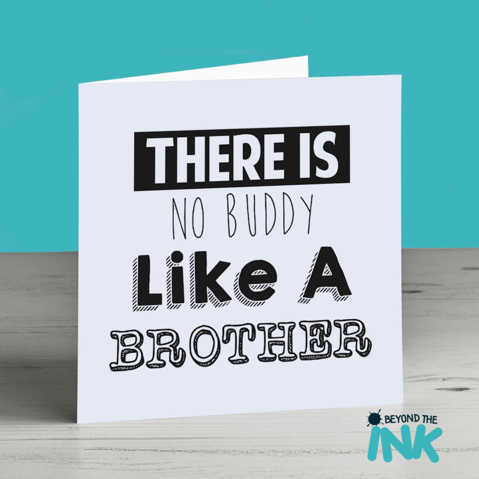 Brother Birthday Card Cute Brother Card Best Buddy - Etsy