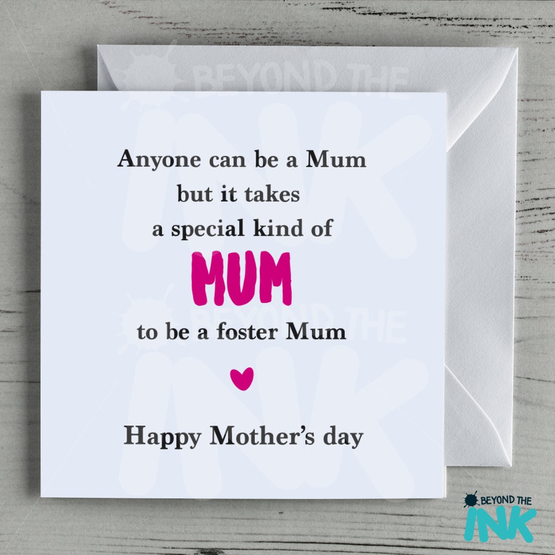 Foster Mum Mother's Day Card Mam Mom Nice Cute Special - Etsy