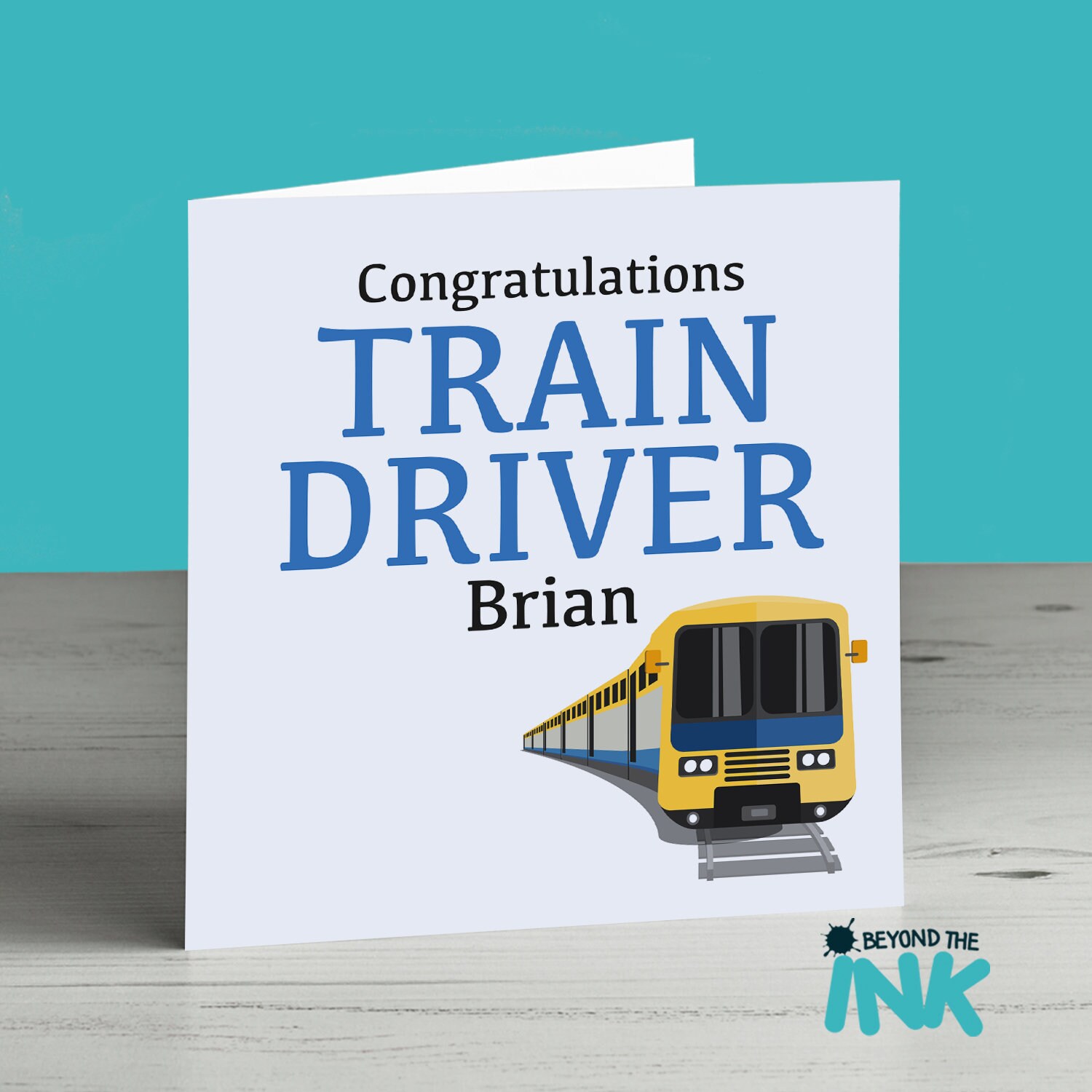 New Job Card for A Train Driver Congratulations - Etsy UK