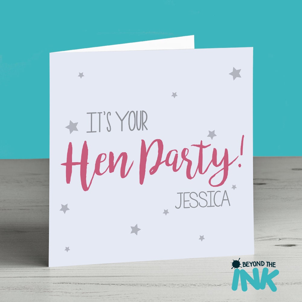 Personalised Hen Party Card Hen Do Card Bride to Be - Etsy