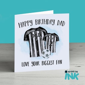 Football Birthday Card for Dad Daddy Football Card - Etsy