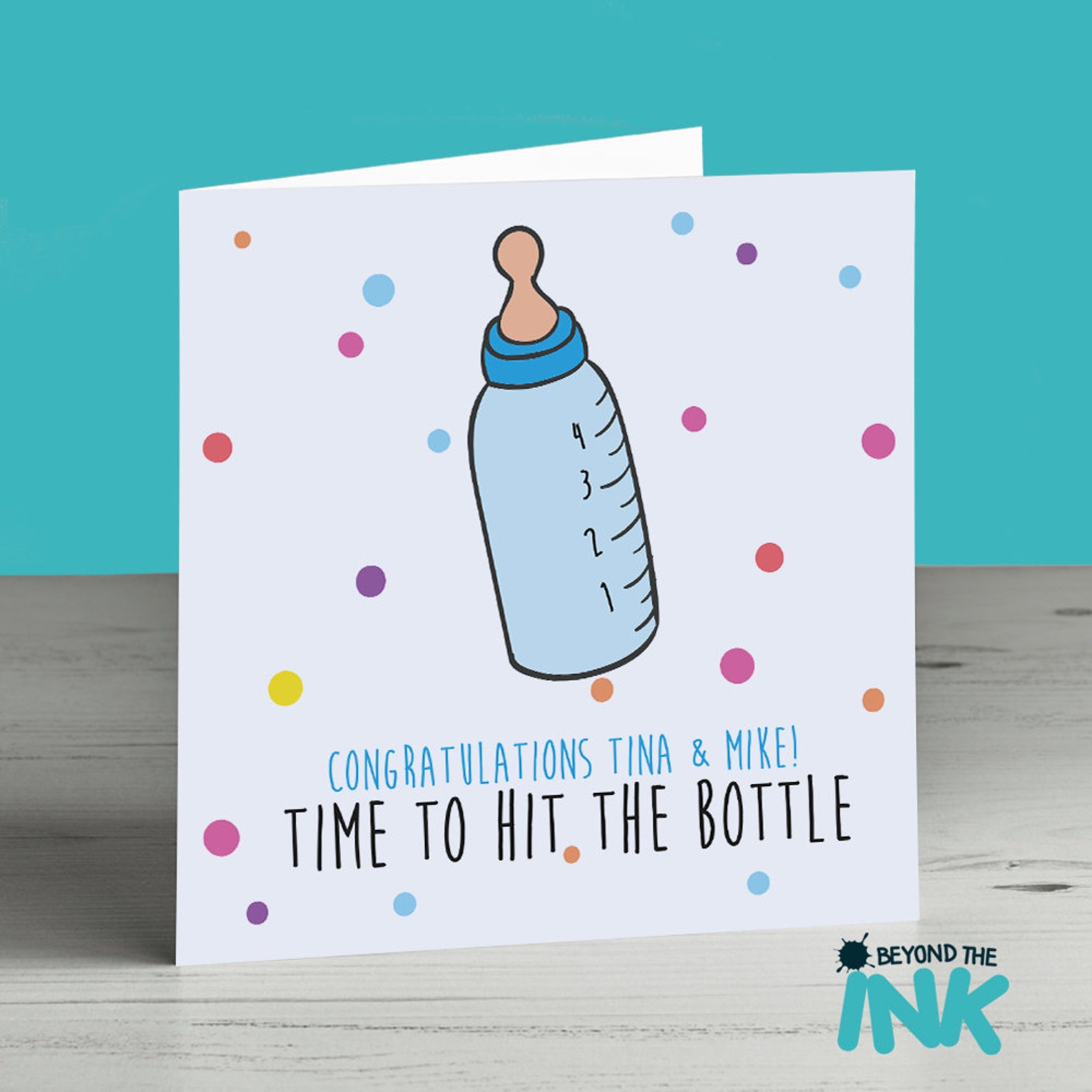 Funny New Baby Card Congratulations on the Baby Card Hit - Etsy