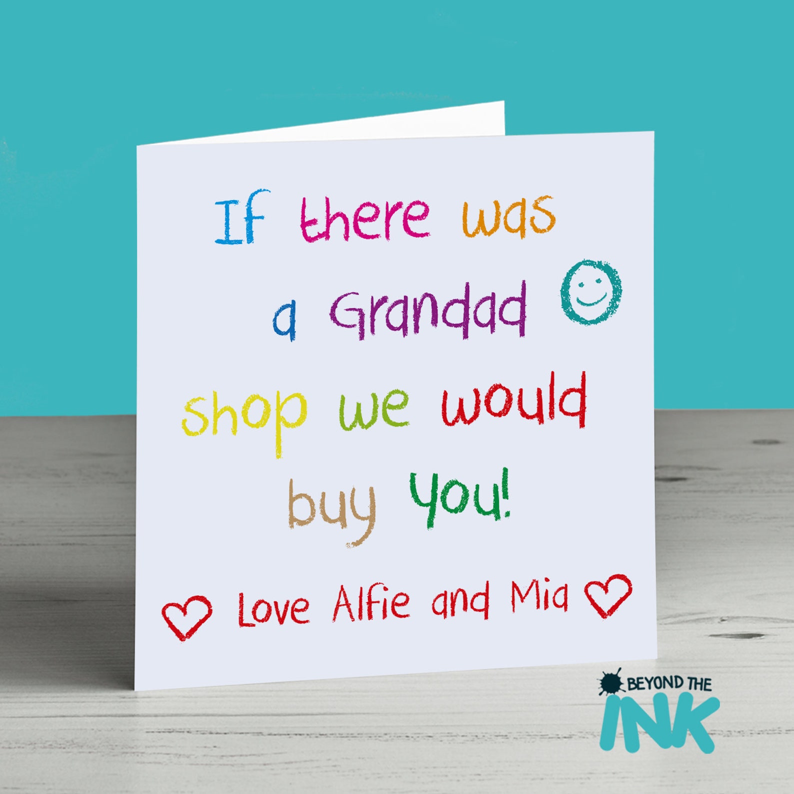 Personalised Grandad Father's Day Card Birthday Card For | Etsy