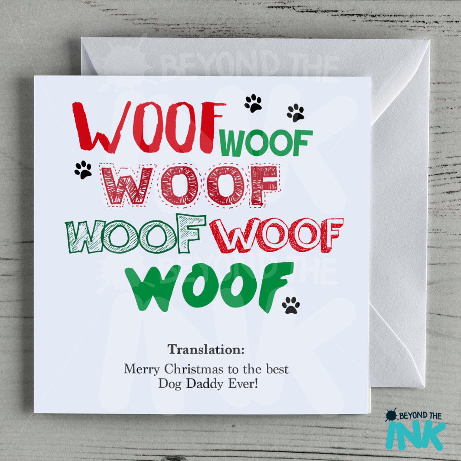 Christmas From The Dog Card Merry Christmas To The Best Dog | Etsy