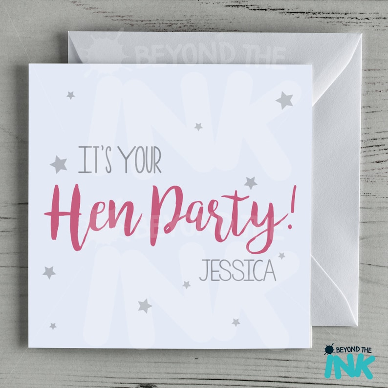 Personalised Hen Party Card Hen Do Card Bride to Be - Etsy UK