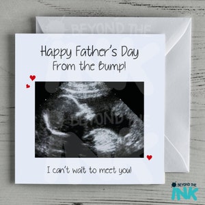 Personalised First Father's Day Card Baby Scan Fathers - Etsy
