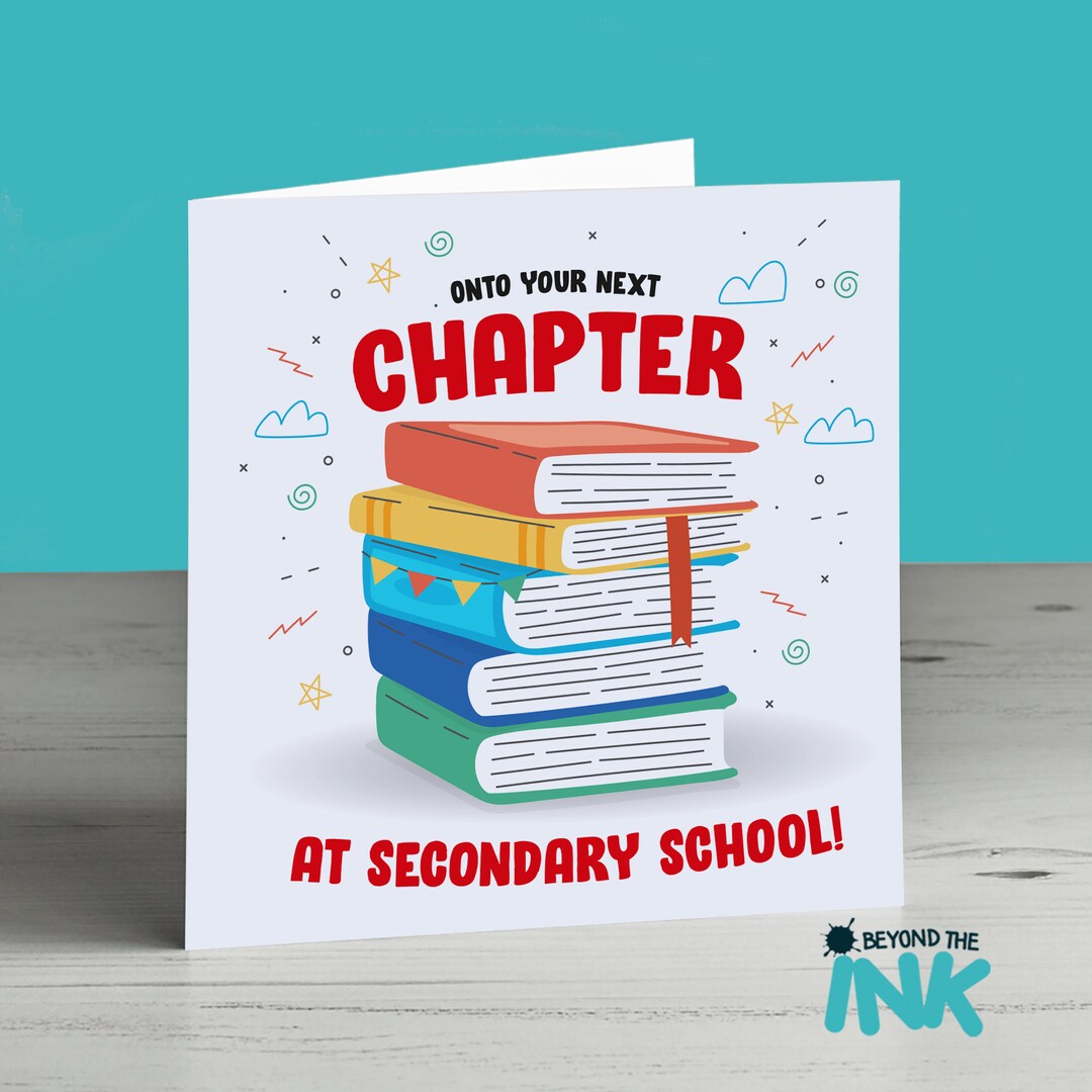 First Day of Secondary School Card Starting Secondary School Starting ...