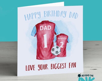 Personalised Father's Day Card for Dad Daddy Grandad - Etsy
