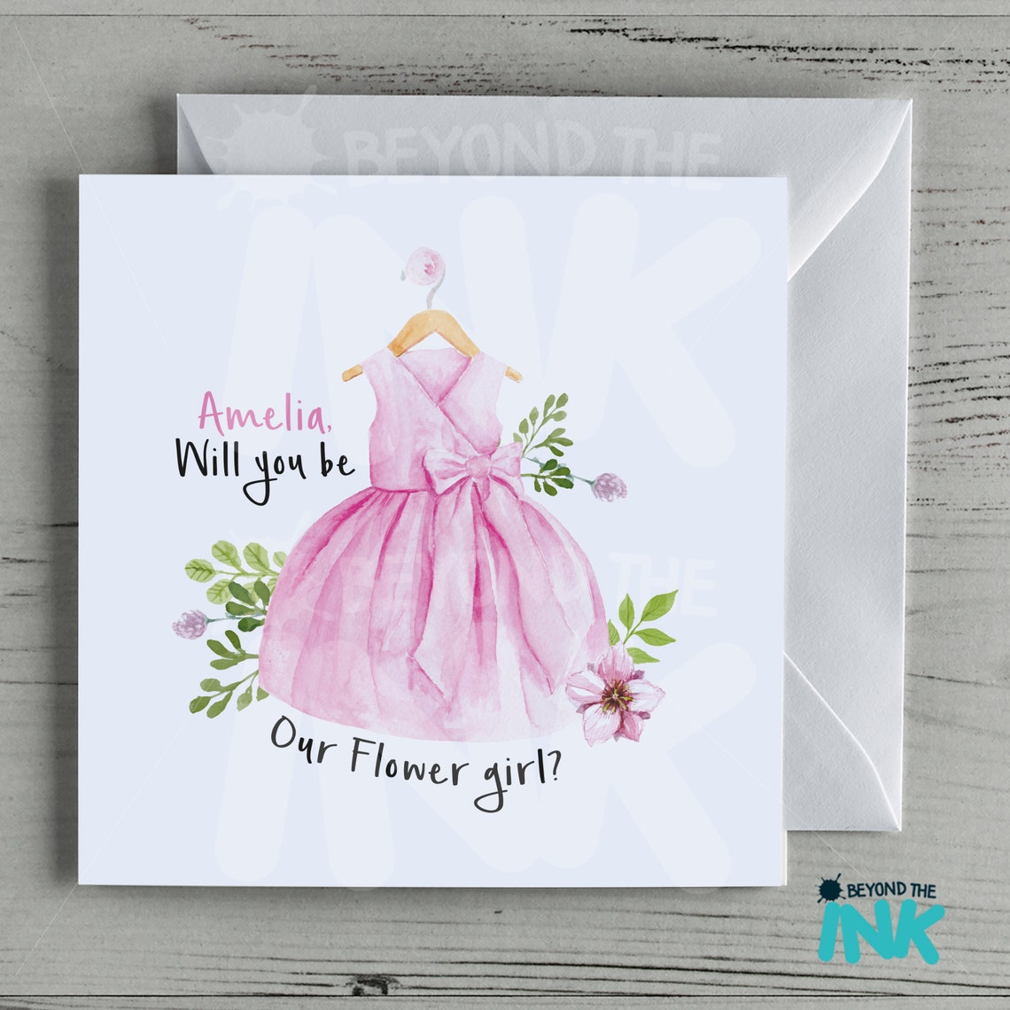 Personalised Flower Girl Card Flower Girl Proposal Will - Etsy