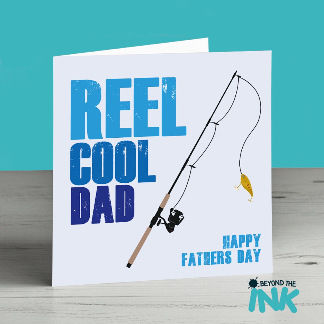 Fishing Fathers Day Card - Card for Dad - Fisherman Fathers Day Card - Etsy