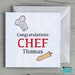 New Job Card for A Chef Congratulations Personalised - Etsy