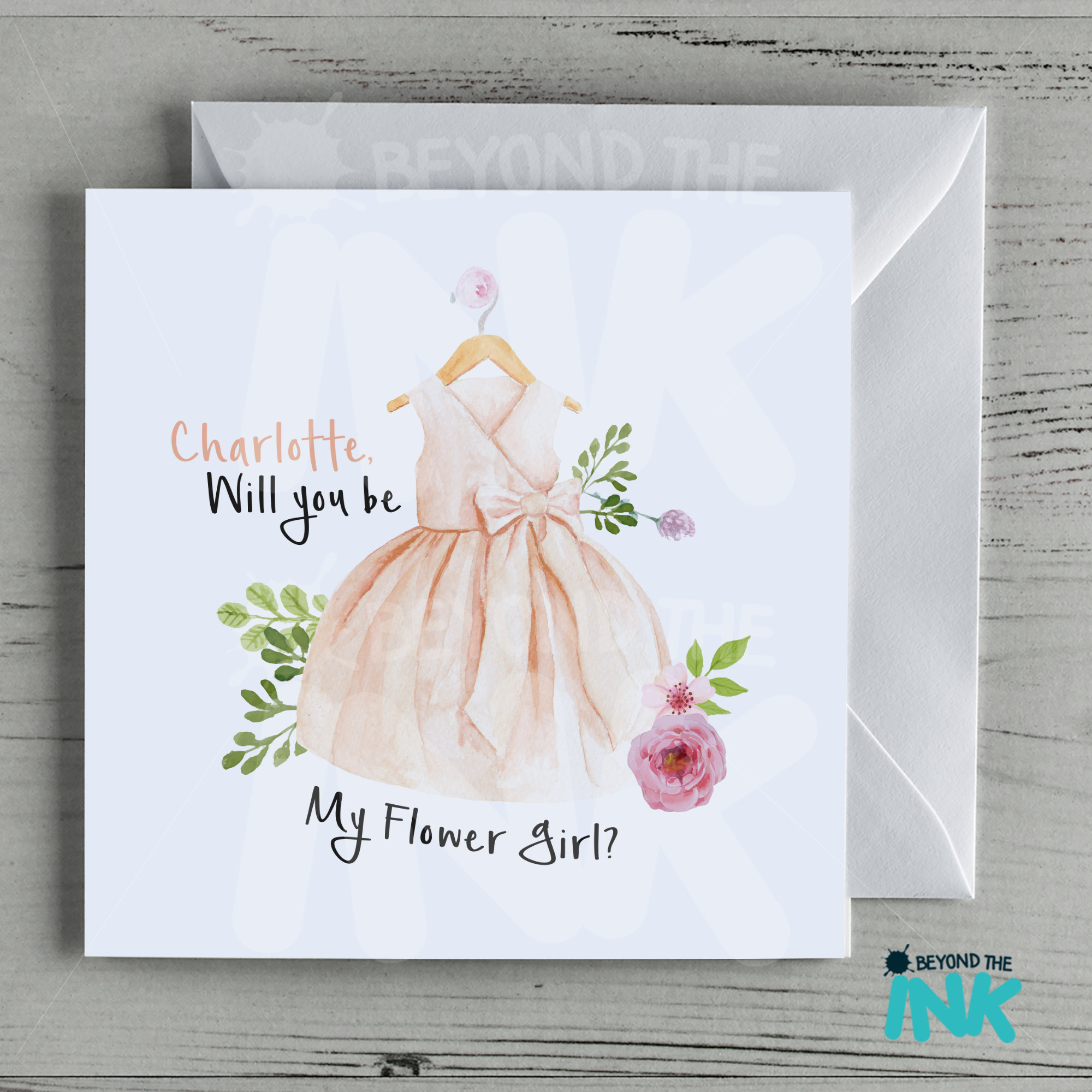Personalised Flower Girl Card Flower Girl Proposal Will - Etsy