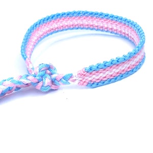 Transgender Woven Flag Bracelet, LGBT Trans Pride Jewelry, Lgbtq Woven ...