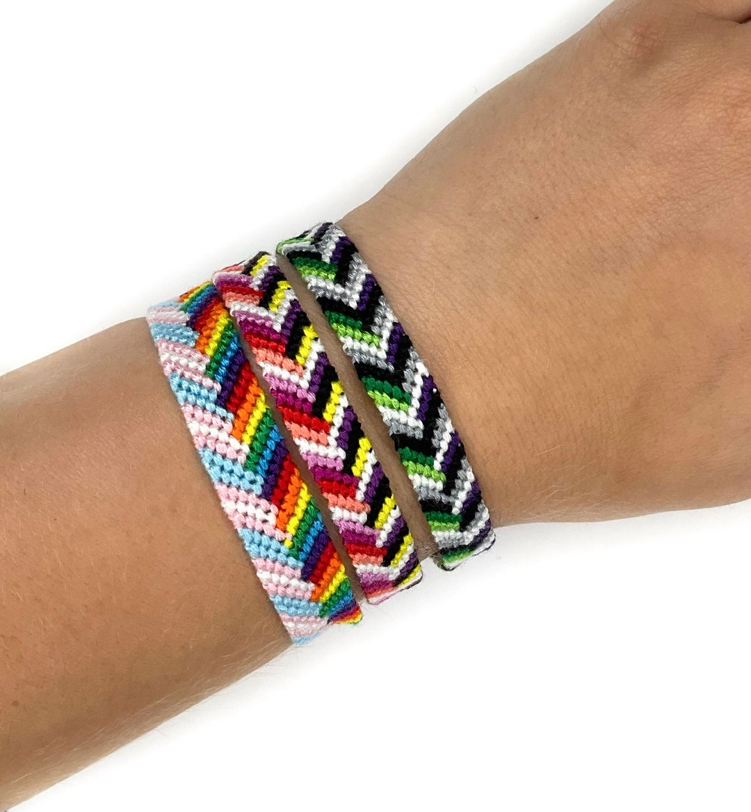 Two in One Bracelet, Double 2 Pride Flag, Multiple Custom LGBT ...