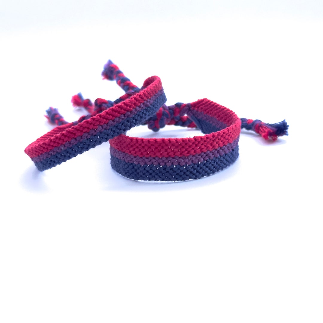 Bi Pride Bracelet, Bisexual String Flag, Gift for Men, Present for ...