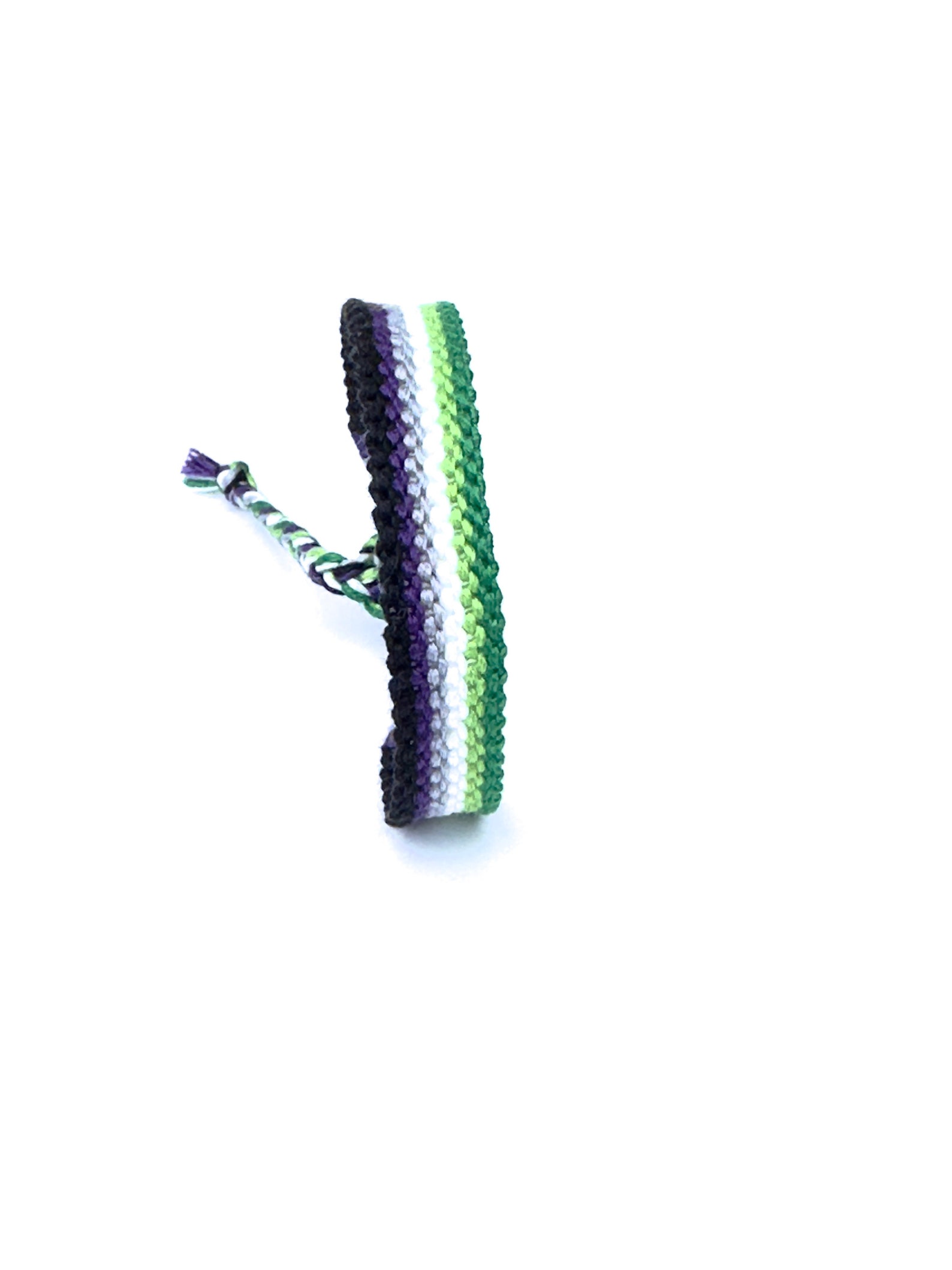Aroace Pride Flag Friendship Bracelet: Vegan Cotton LGBTV Armband - Etsy
