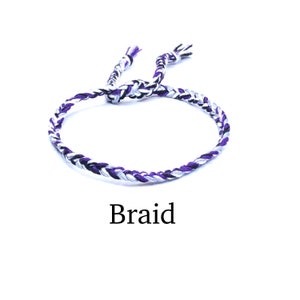 Asexual Friendship Bracelets, Set of 3 LGBT Wristband, Ace Pride Flag ...