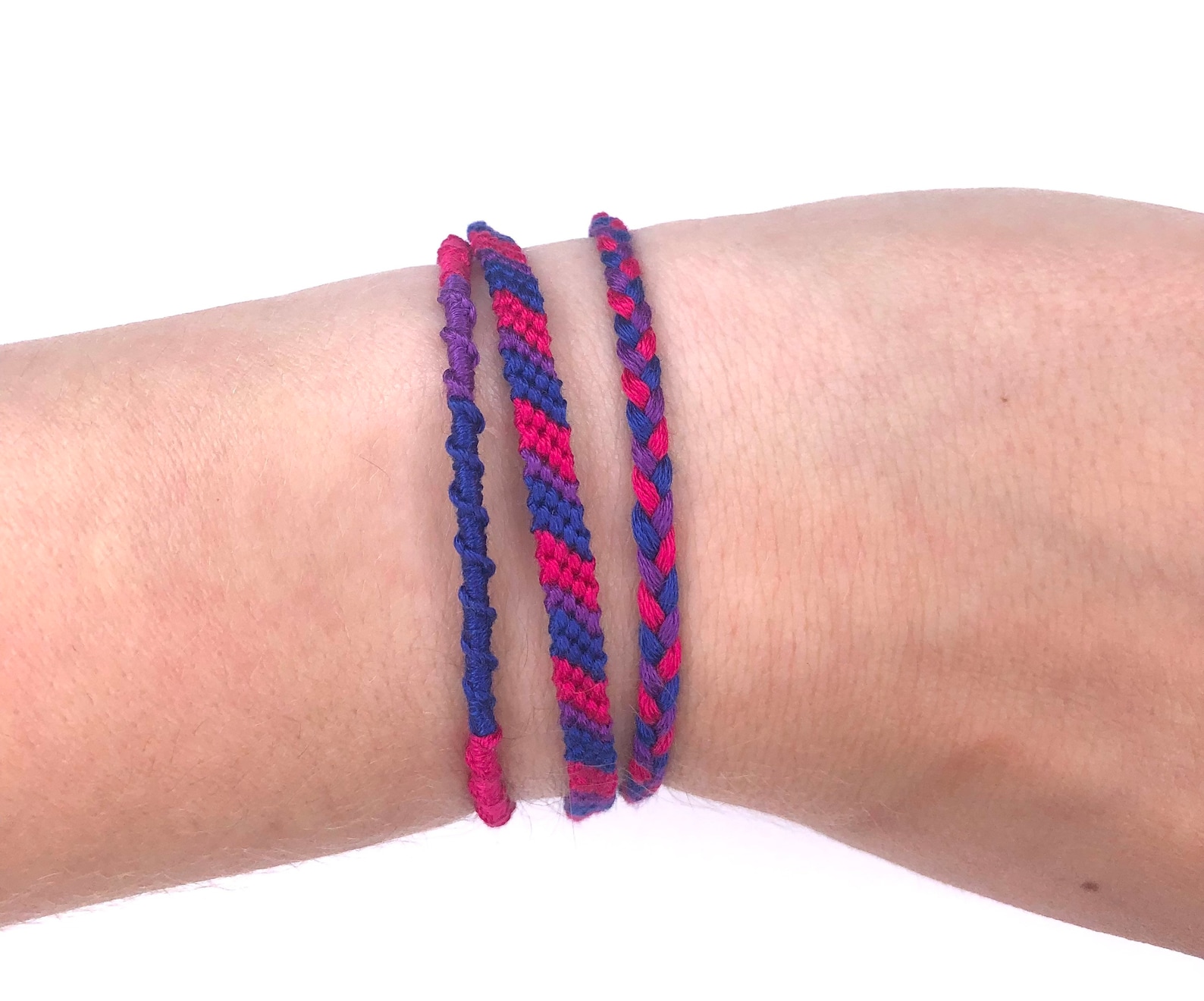 Subtle Bisexual Friendship Bracelet Bi Male Braid Armband - Etsy