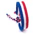 France Flag Bracelet, French Country Band, Patriotic Cotton Armband - Etsy