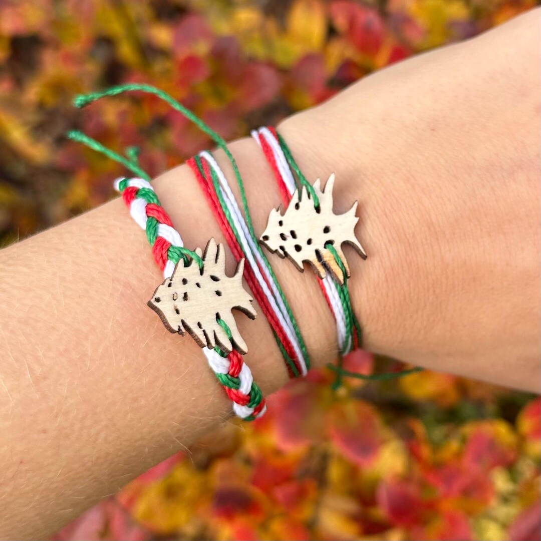 Lebanon Flag Bracelet, Lebanese Cedar Tree Charm Bracelet, Solidarity ...