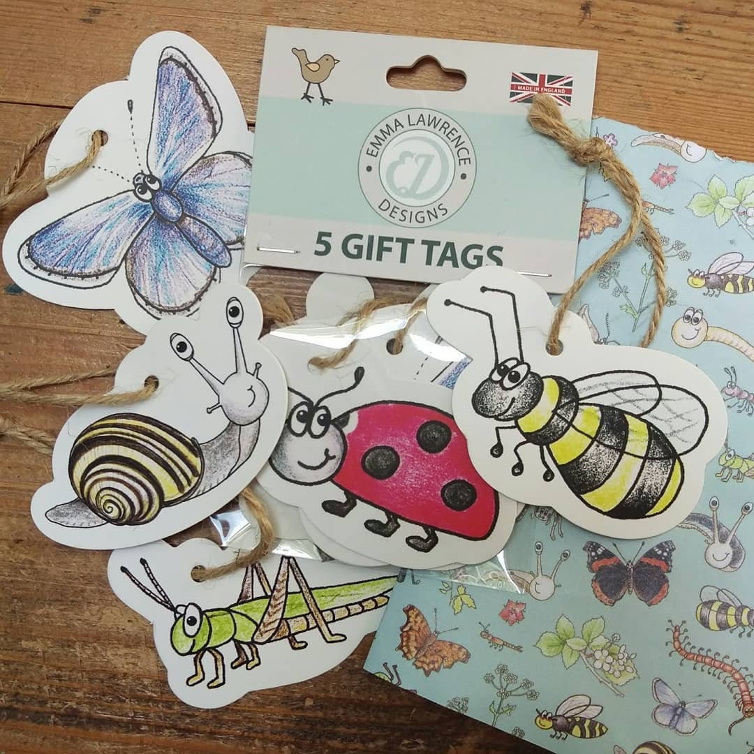 Bug Gift Tags / Labels Little Nature Explorers by Emma Lawrence Designs ...