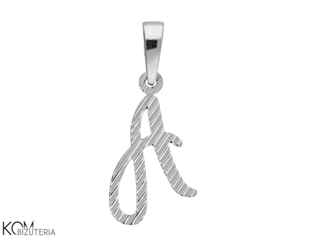 Silver 925 Pendant Letter A Written in Cursive Zaw87 (1 Piece) - Etsy