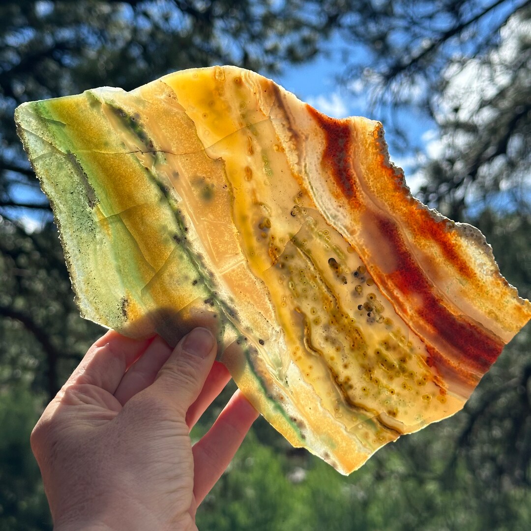 Old Stock Ocean Jasper Slab - Vein 1 or 2 - Etsy