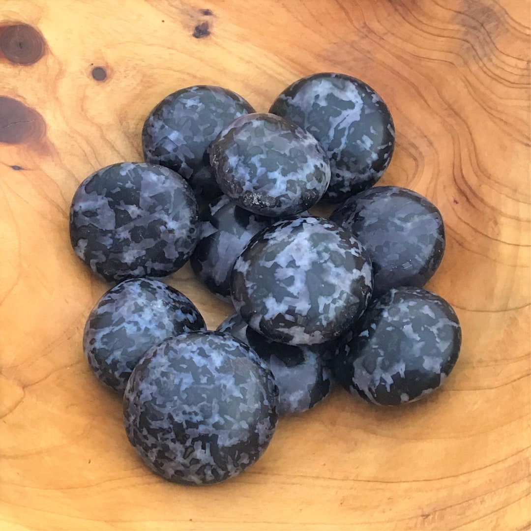 Indigo Gabbro Pebble Tumbled Stone - Etsy