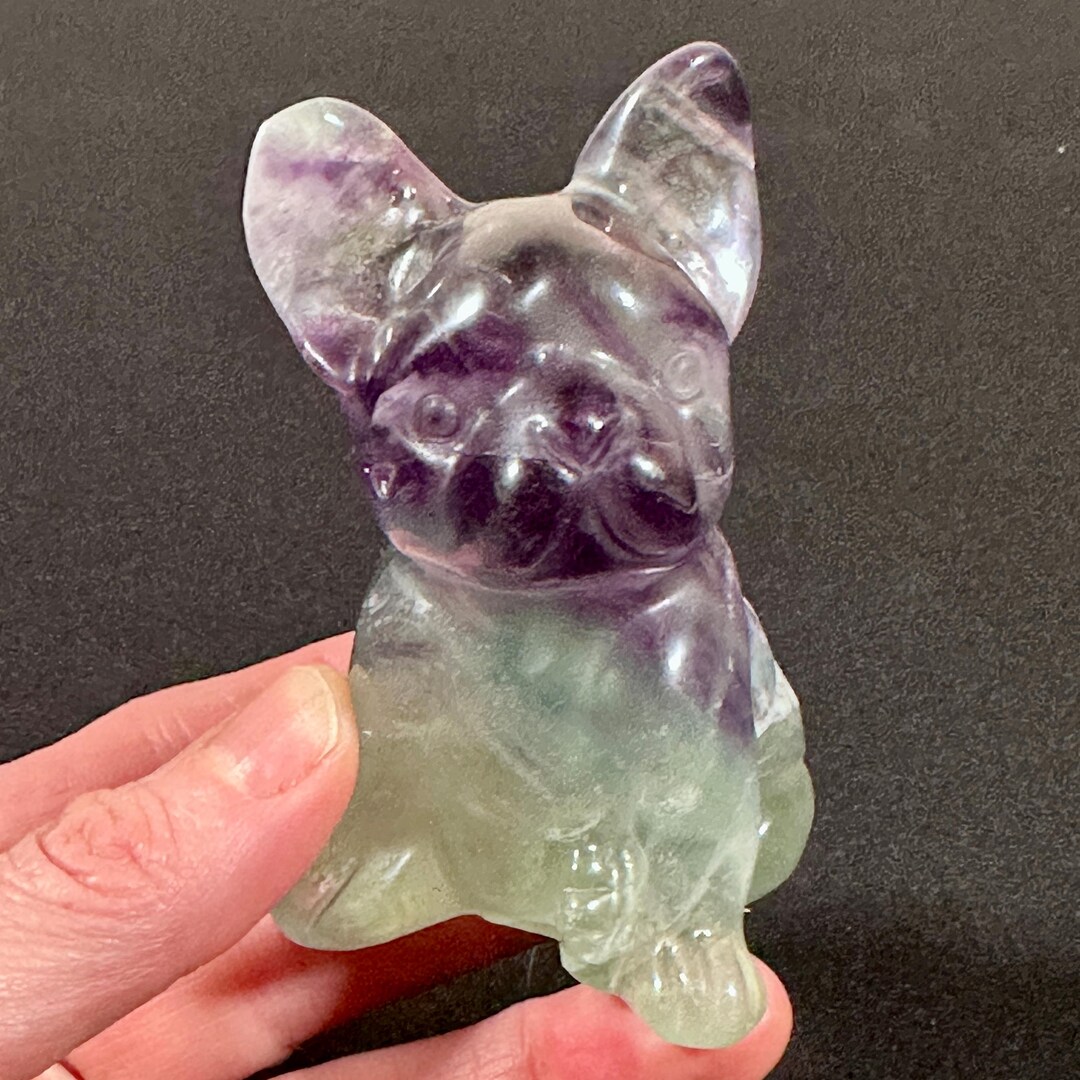 Fluorite Frenchie - French Bulldog Statue - Etsy