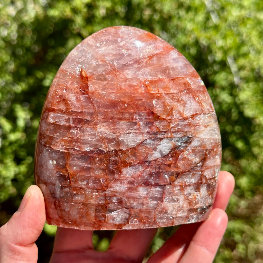 Red Fire Quartz Freeform Hematoid Quartz - Etsy