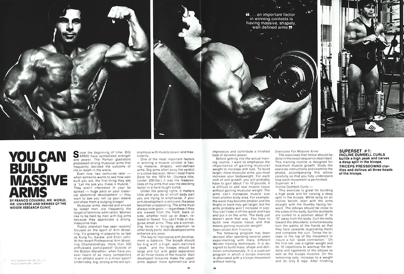 Arnold Schwarzenegger Muscle Builder Magazine, July 1976 (digital ...