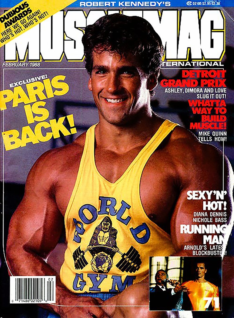 Musclemag International February 1988 Bob Paris cover - Etsy Denmark