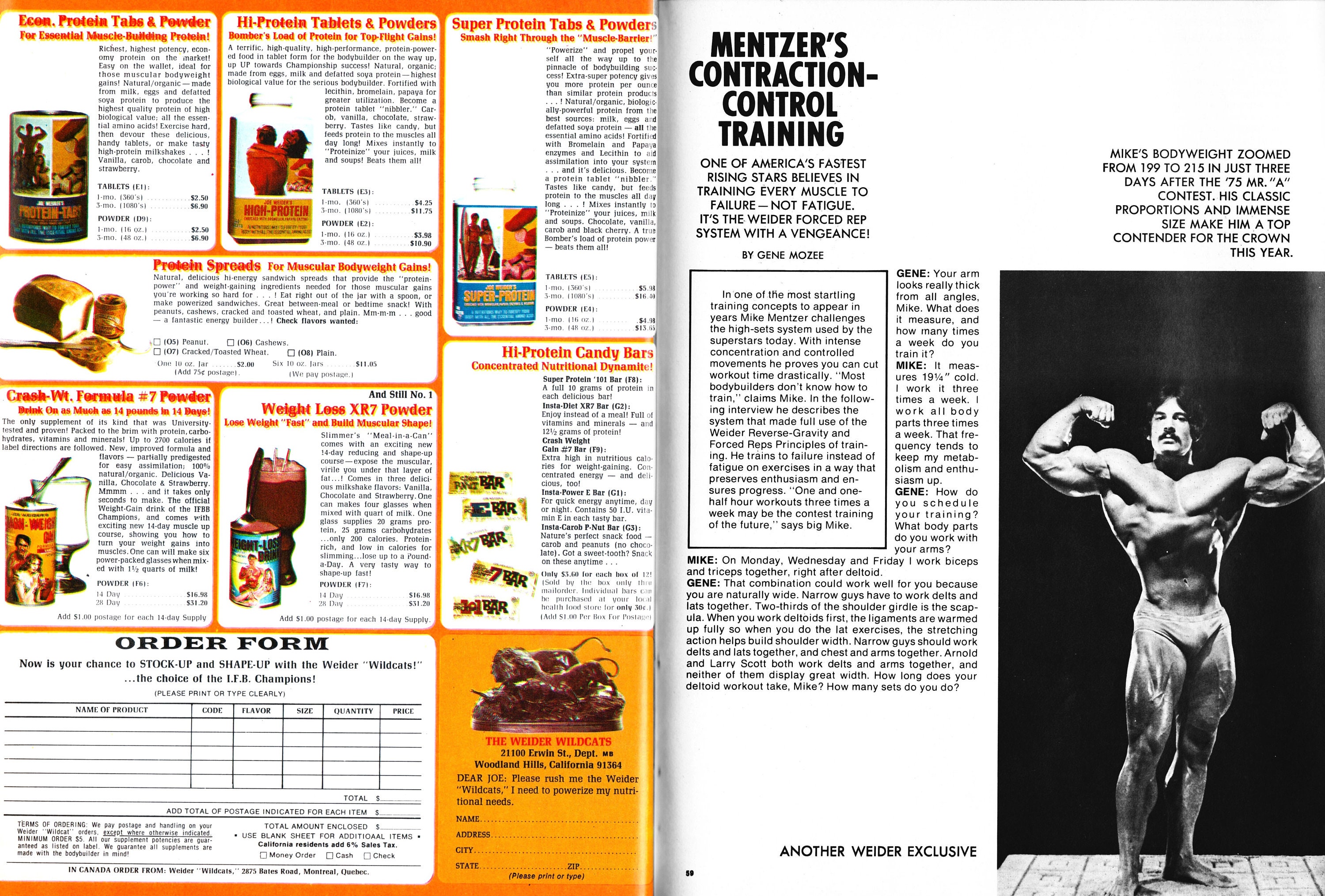 Muscle Builder & Power April, 1976 Mike Mentzer cover American ...