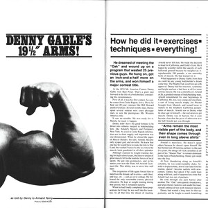 Muscle Builder and Power Magazine: August-september, 1975; Denny Gable ...