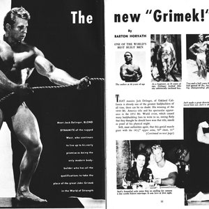 Muscle Builder Magazine, August, 1953: Jack Delinger Cover (digital ...