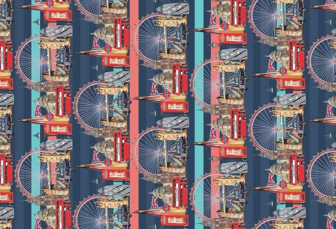 London City Skyline Wrapping Paper | UK Capital Paper Sheet | Great ...