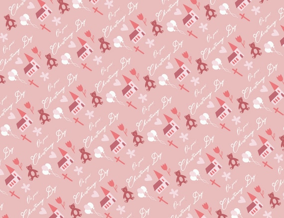 On Your Christening Day Wrapping Paper Godchild Unisex Gift | Etsy