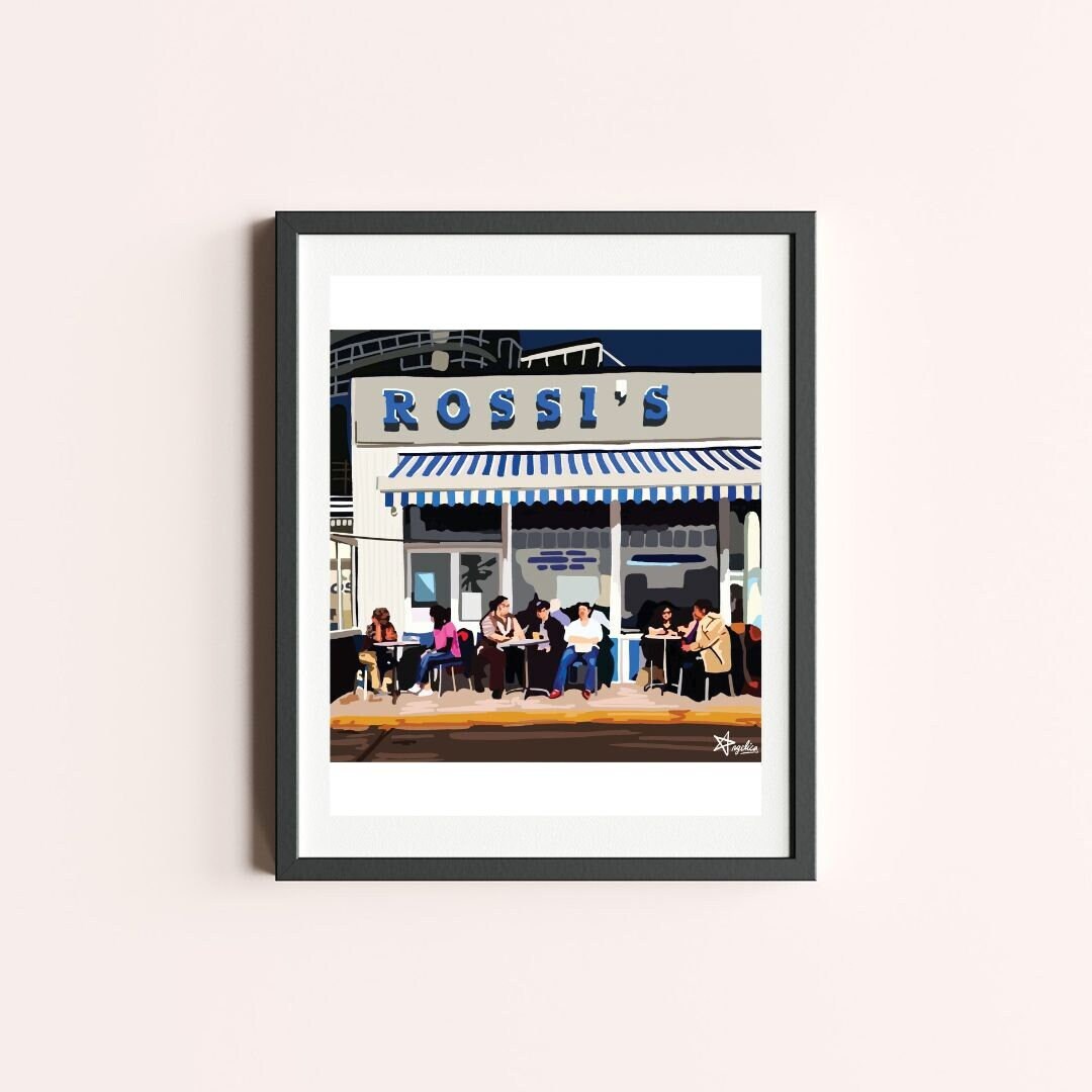 Rossi's Ice Cream Parlour Art Print | Southend-on-sea Essex Seafront ...