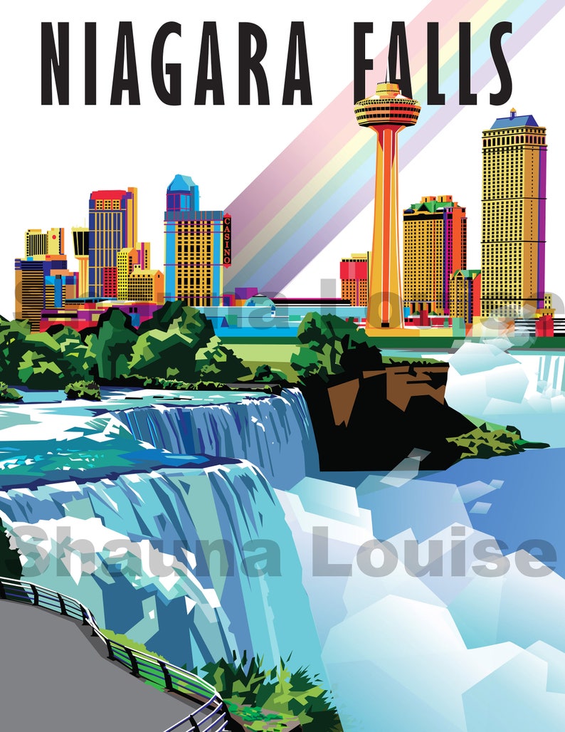 Niagara Falls, NY Digital Print and Illustration - Etsy