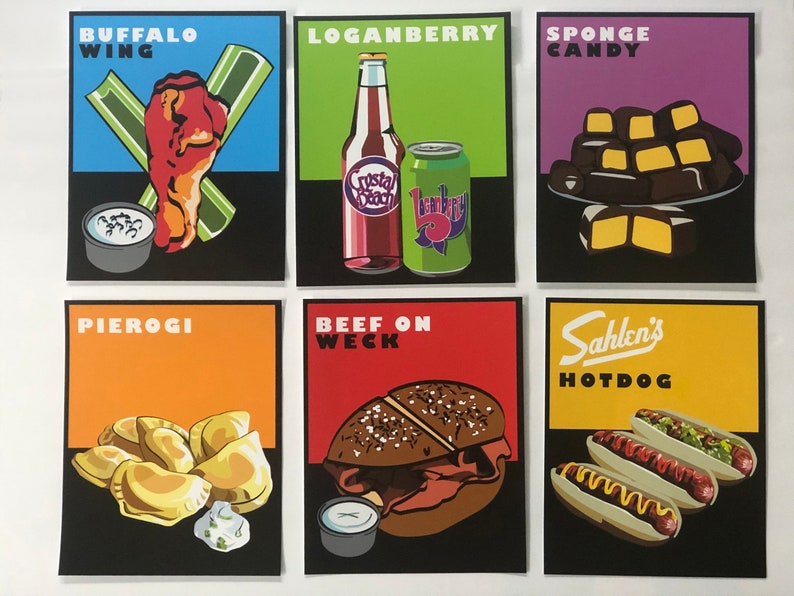 Beef on Weck, Food Illustration - Graphic Design Print - Etsy