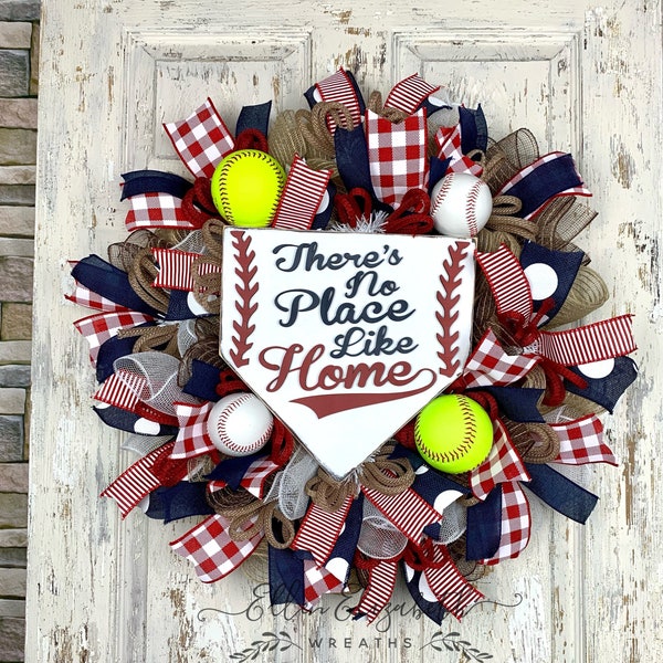 Baseball Wreath - Etsy