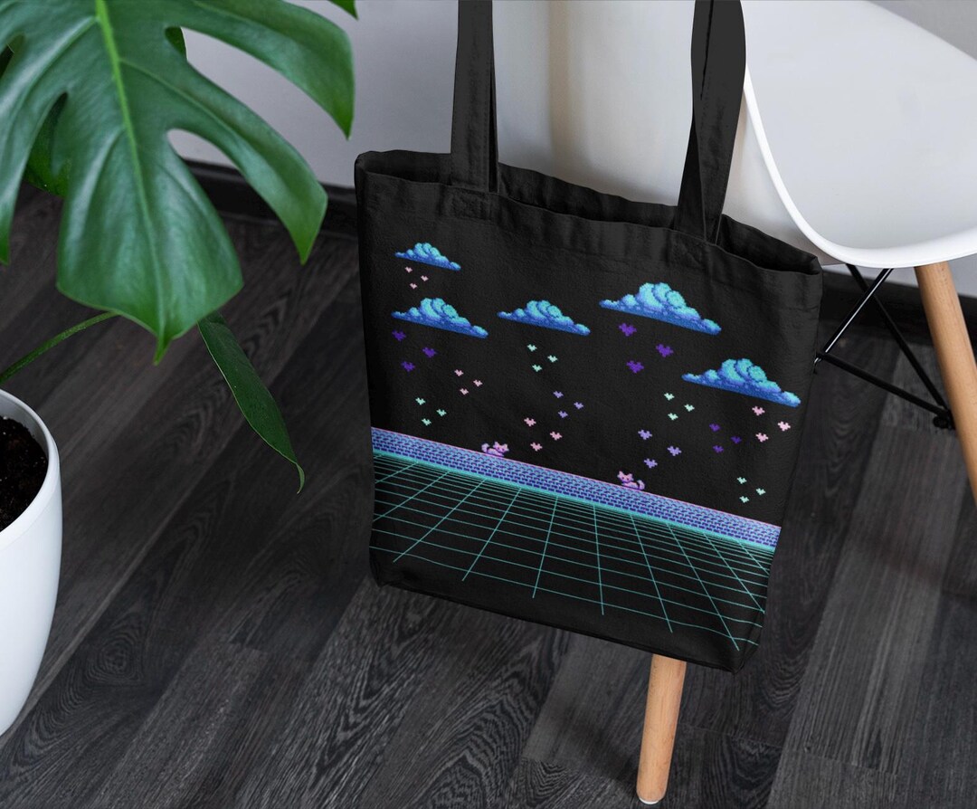 Pixel Art Retro Gaming Tote Bag Gamer Gift, 8-bit Design, Video Game ...