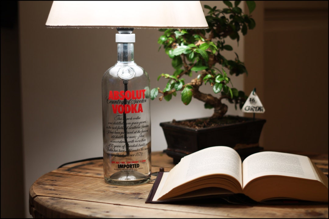 Abso-lamp RED _ Edition Limitata_ Vodka Lamp _ Bottle Lamp _ Lamp ...