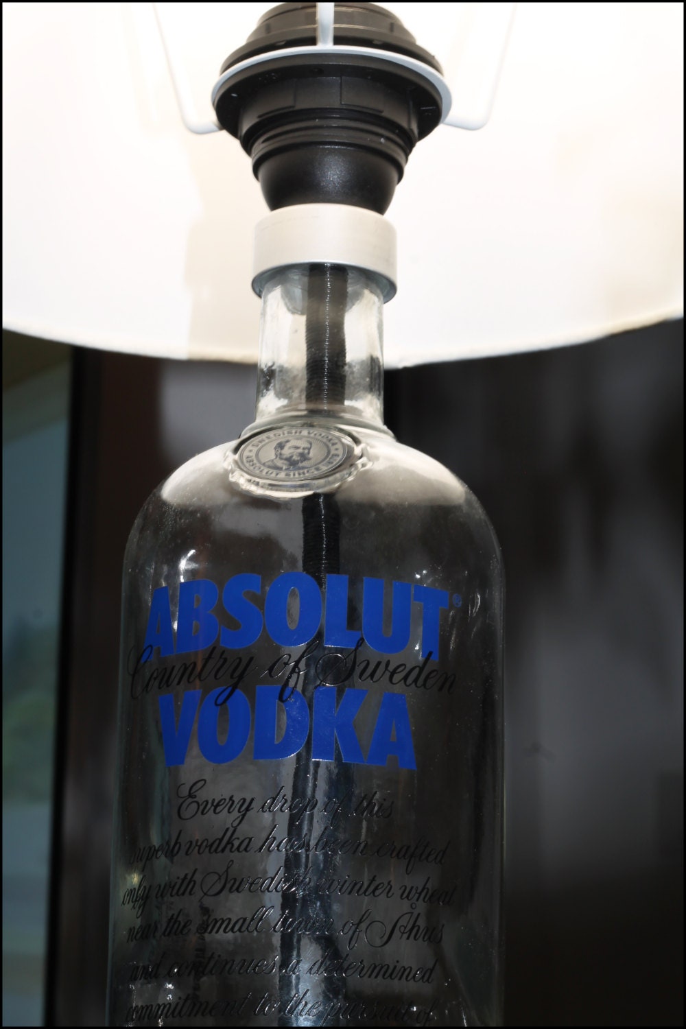 Abso-lamp Blue _ Vodka Lamp _ Bottle Lamp _ Bottle Lamp - Etsy